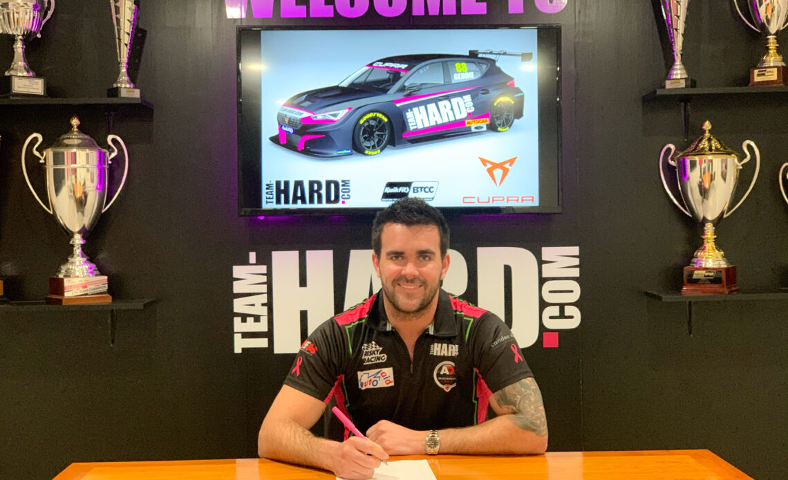 Geddie set for first full-time BTCC campaign in second Team HARD ...